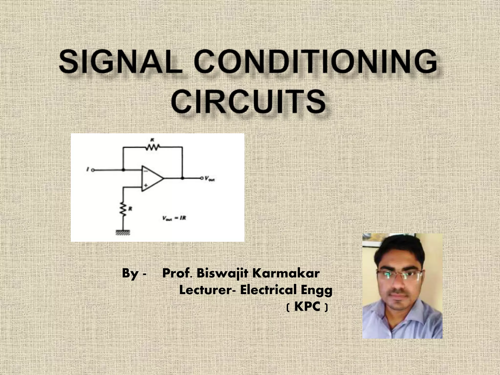 Signal conditioning | PPTX