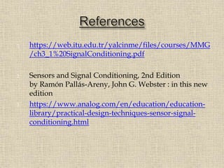 Signal conditioning | PPTX