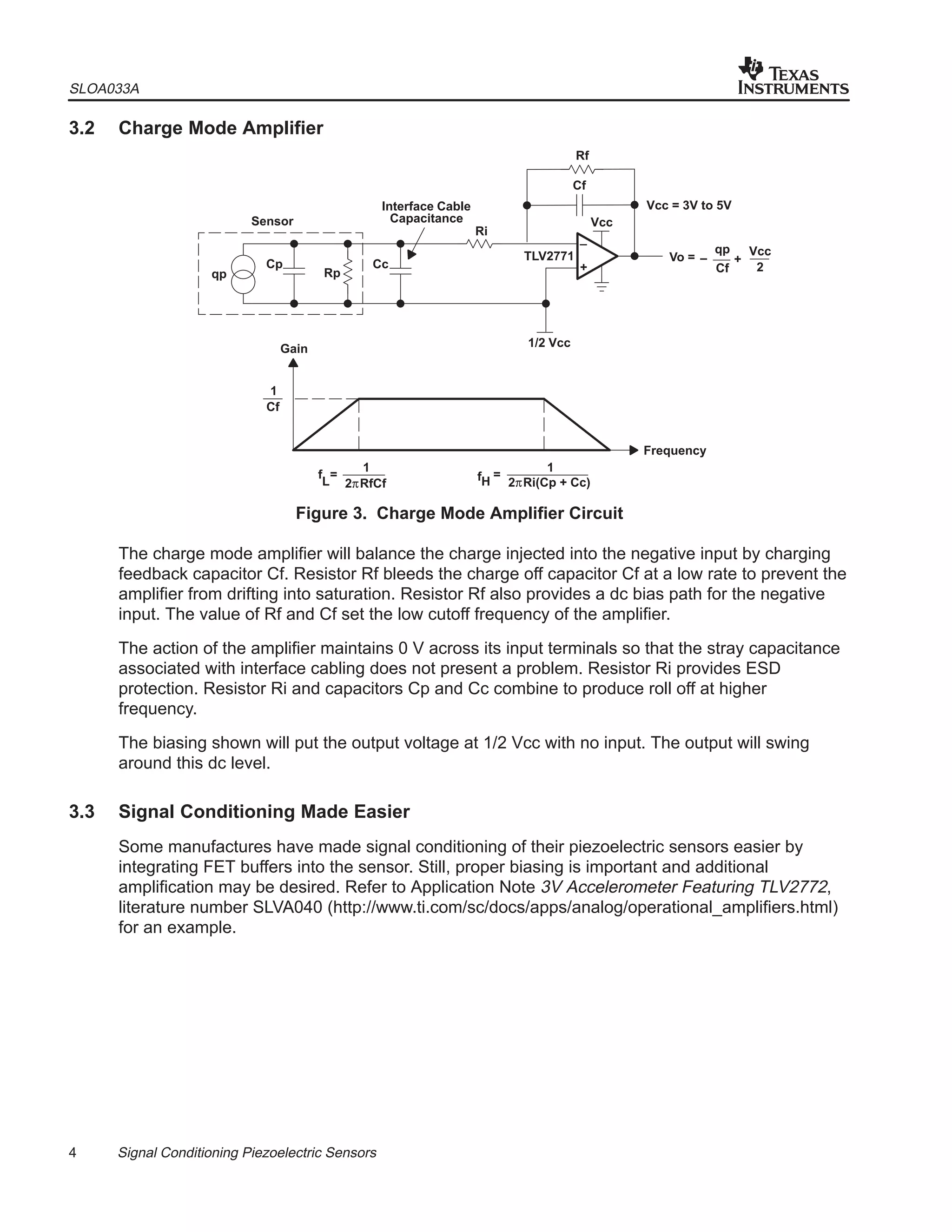 Signal conditioning piezoelectric sensors | PDF