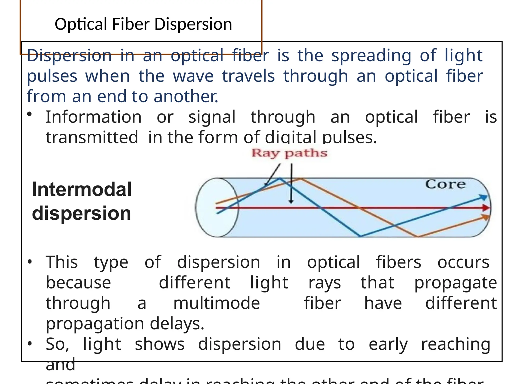 Signal degradation in Fibers OPTIC COMMUNICATION | PPTX
