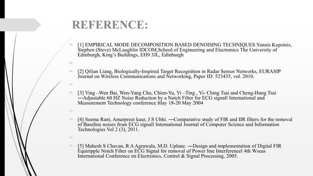 Signal denoising techniques | PPT