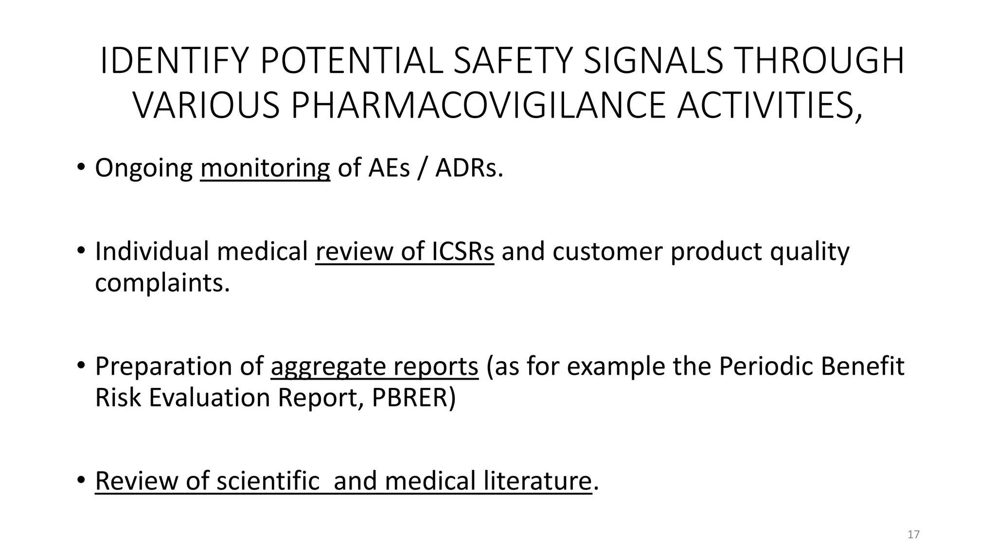 Signal detection and management | PPTX