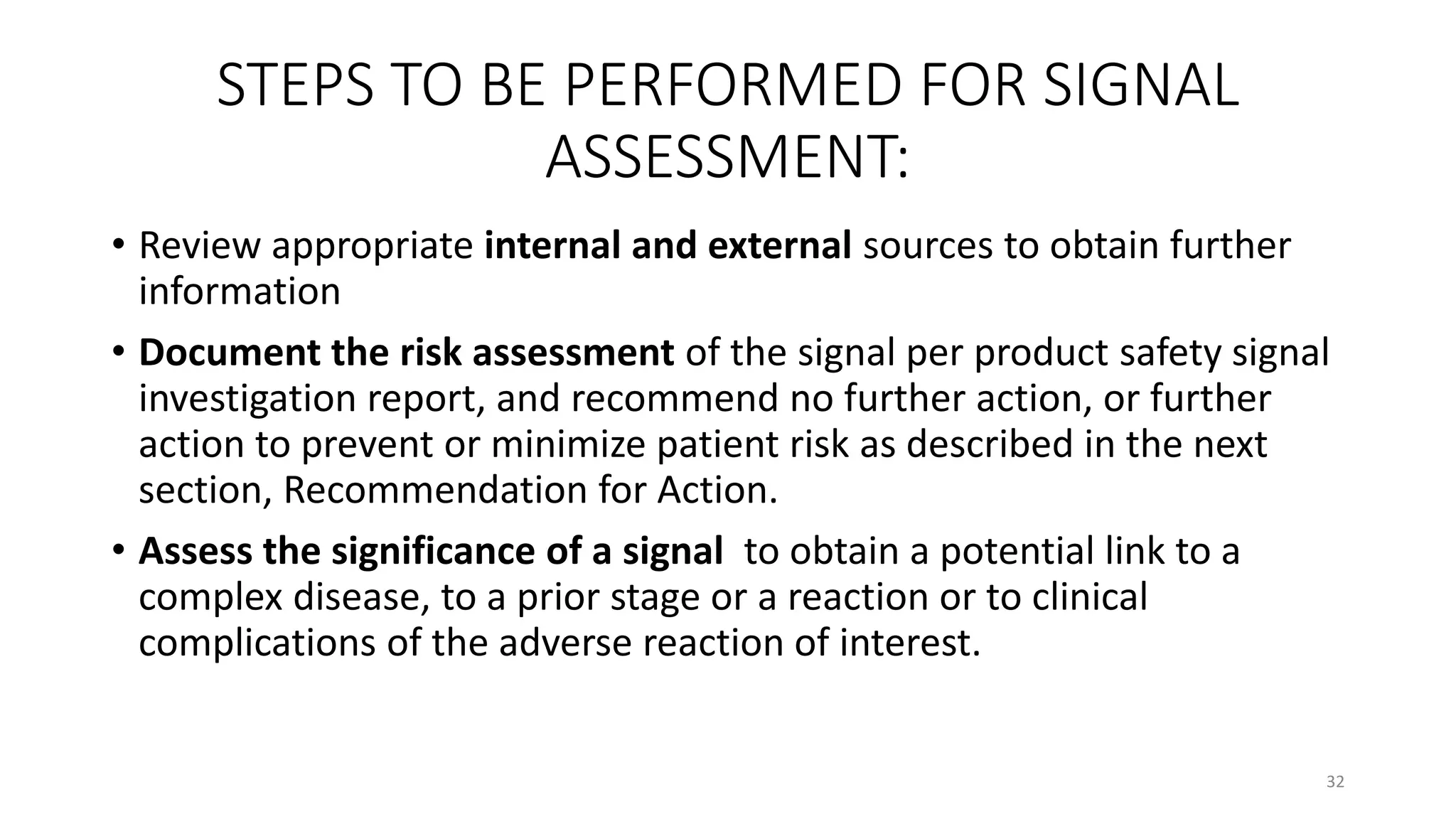 Signal detection and management | PPTX