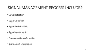 Signal detection and management | PPTX