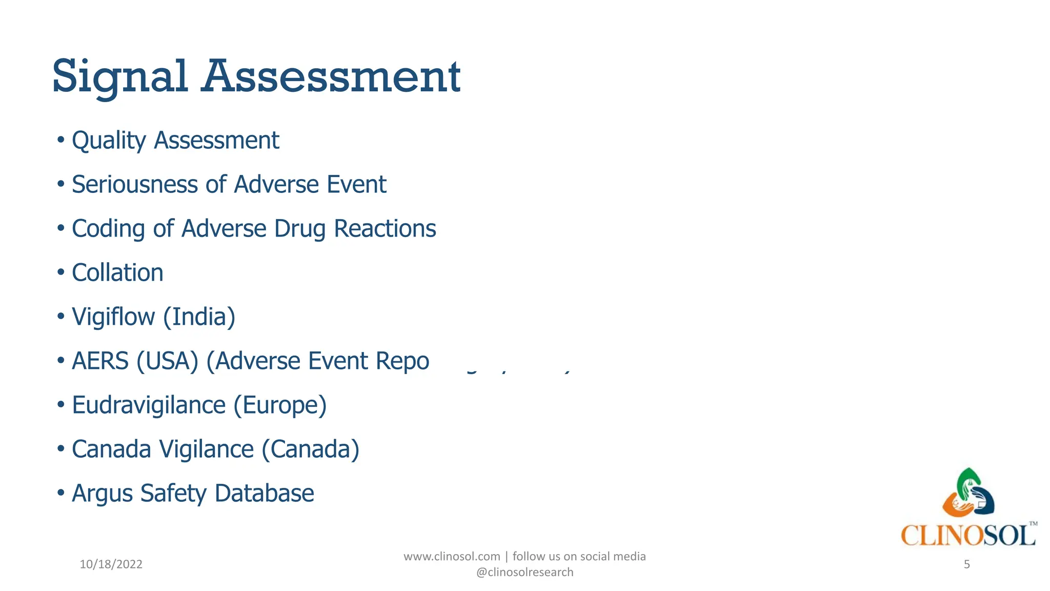 Signal detection and their assessment in clinical trials | PDF