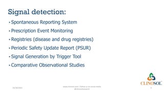 Signal detection and their assessment in clinical trials | PDF