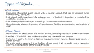 Signal Detection in Pharmacovigilance | PPTX