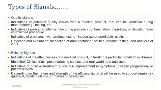 Signal Detection in Pharmacovigilance | PPTX | Pharmaceutical Industry ...