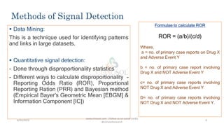 Signal Detection in Pharmacovigilance | PPTX
