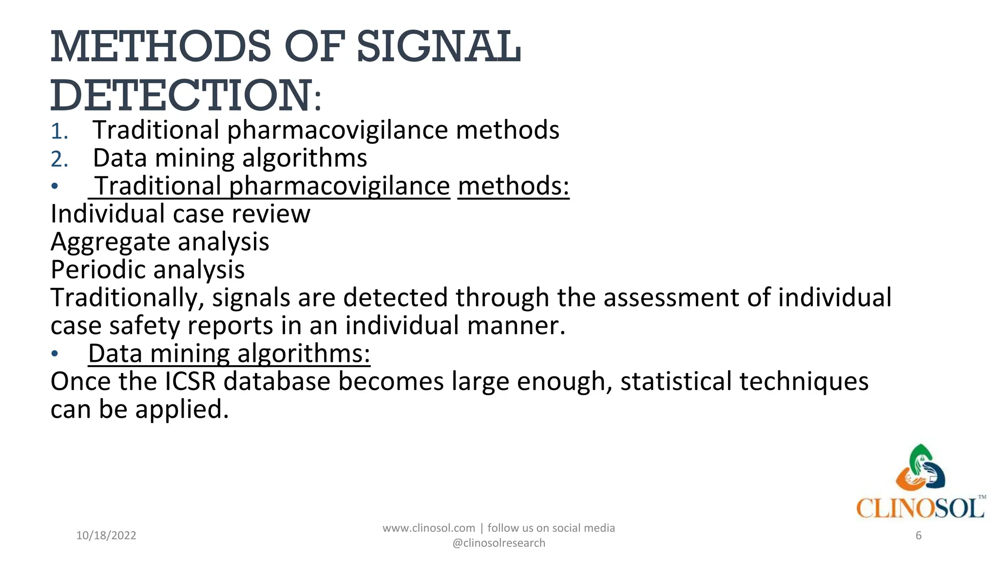 Signal detection and their assessment in clinical trials | PPTX