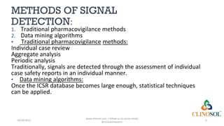 Signal detection and their assessment in clinical trials | PPTX