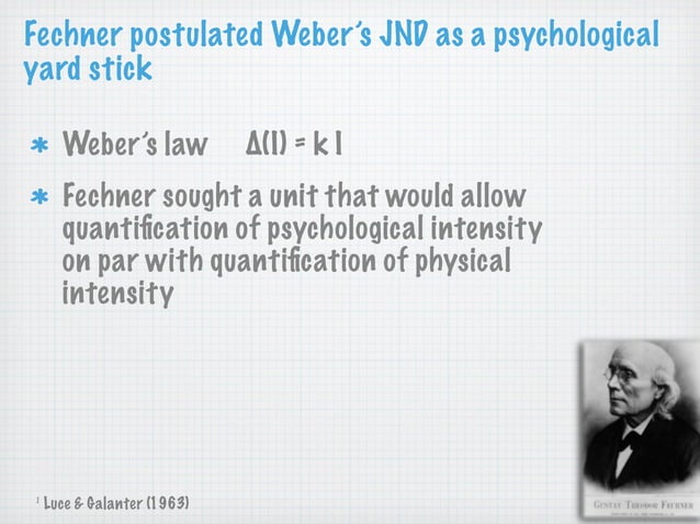 Psychophysics | KEY