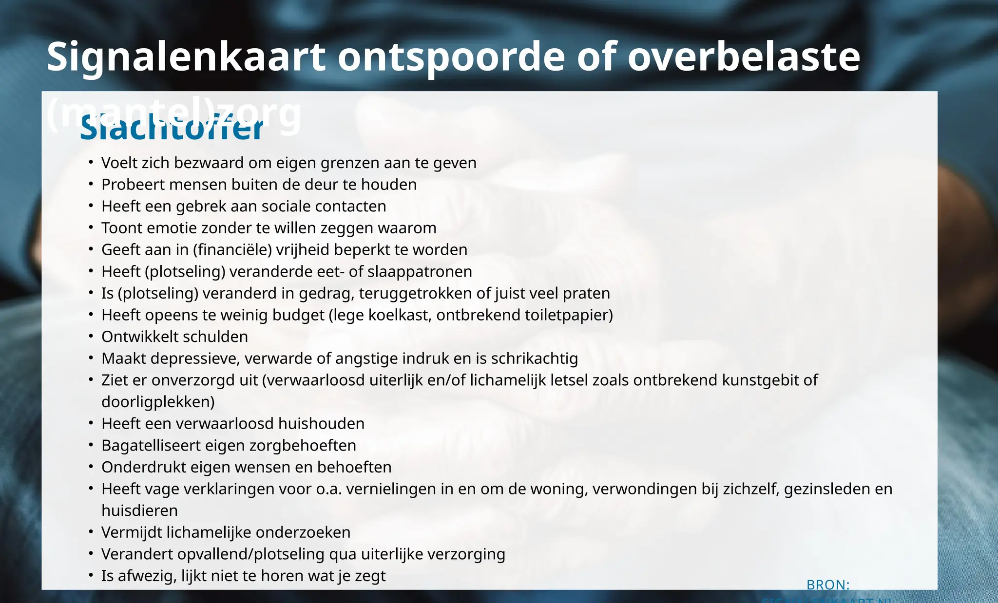 De signalenkaarten van ouderenmishandeling | PPTX