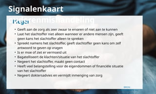 De signalenkaarten van ouderenmishandeling | PPT