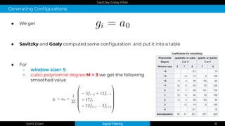 Signal filtering - savitzky-golay | PDF