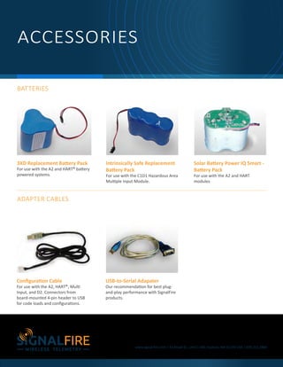 Signal Fire Wireless Telemetry Catalog | PDF