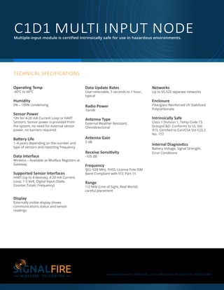 Signal Fire Wireless Telemetry Catalog | PDF