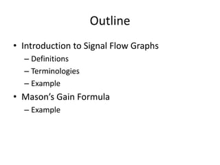 Signal flow graph | PPTX