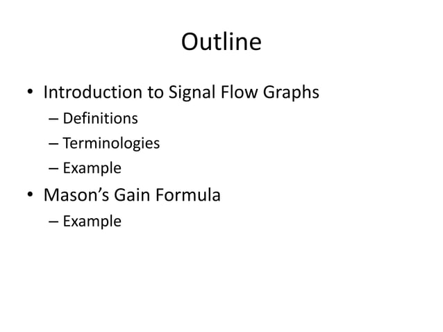 Signal Flow Graph Pptx Computer Networking Computing 7463
