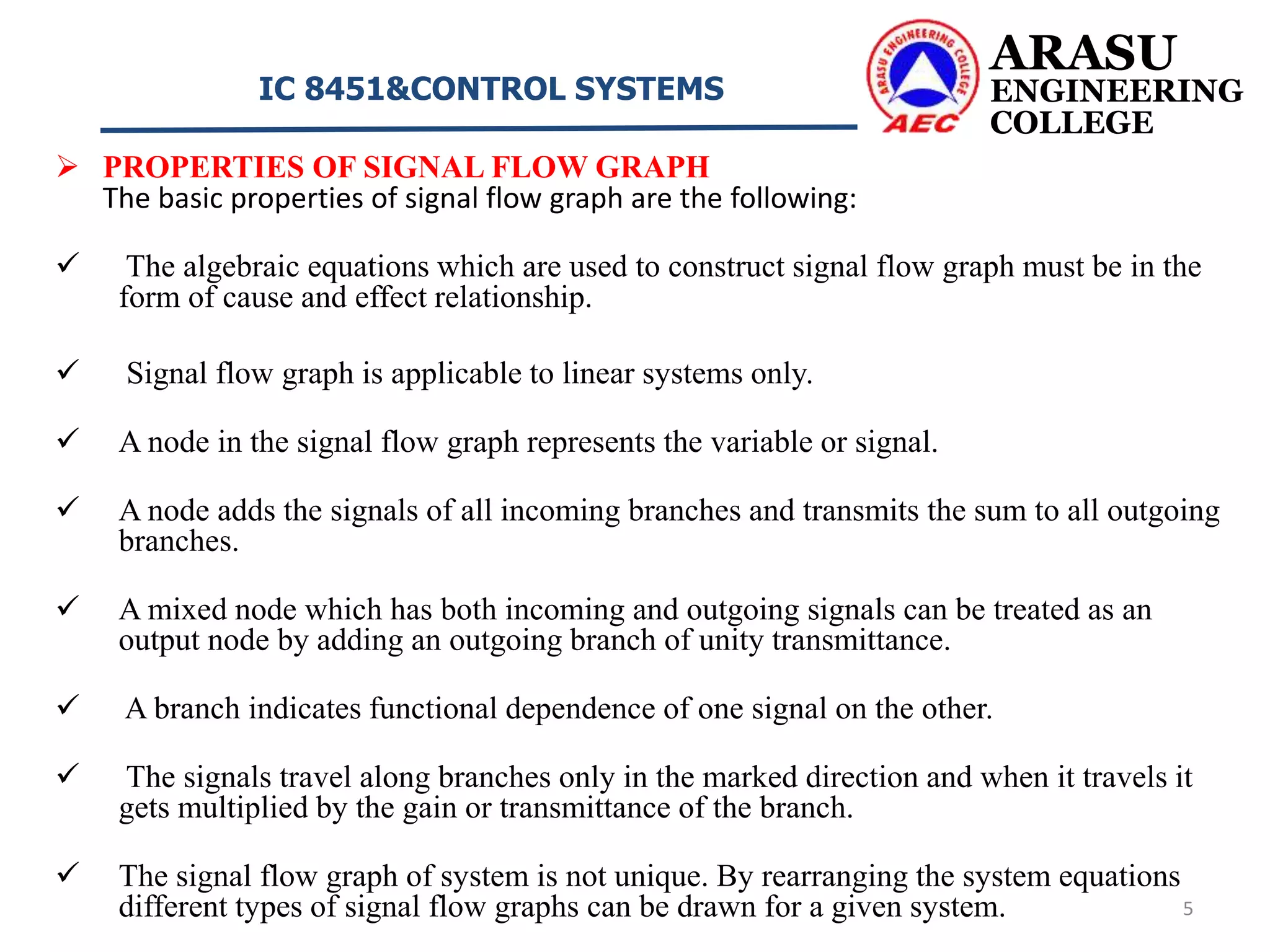 Signal flow graphs | PPTX