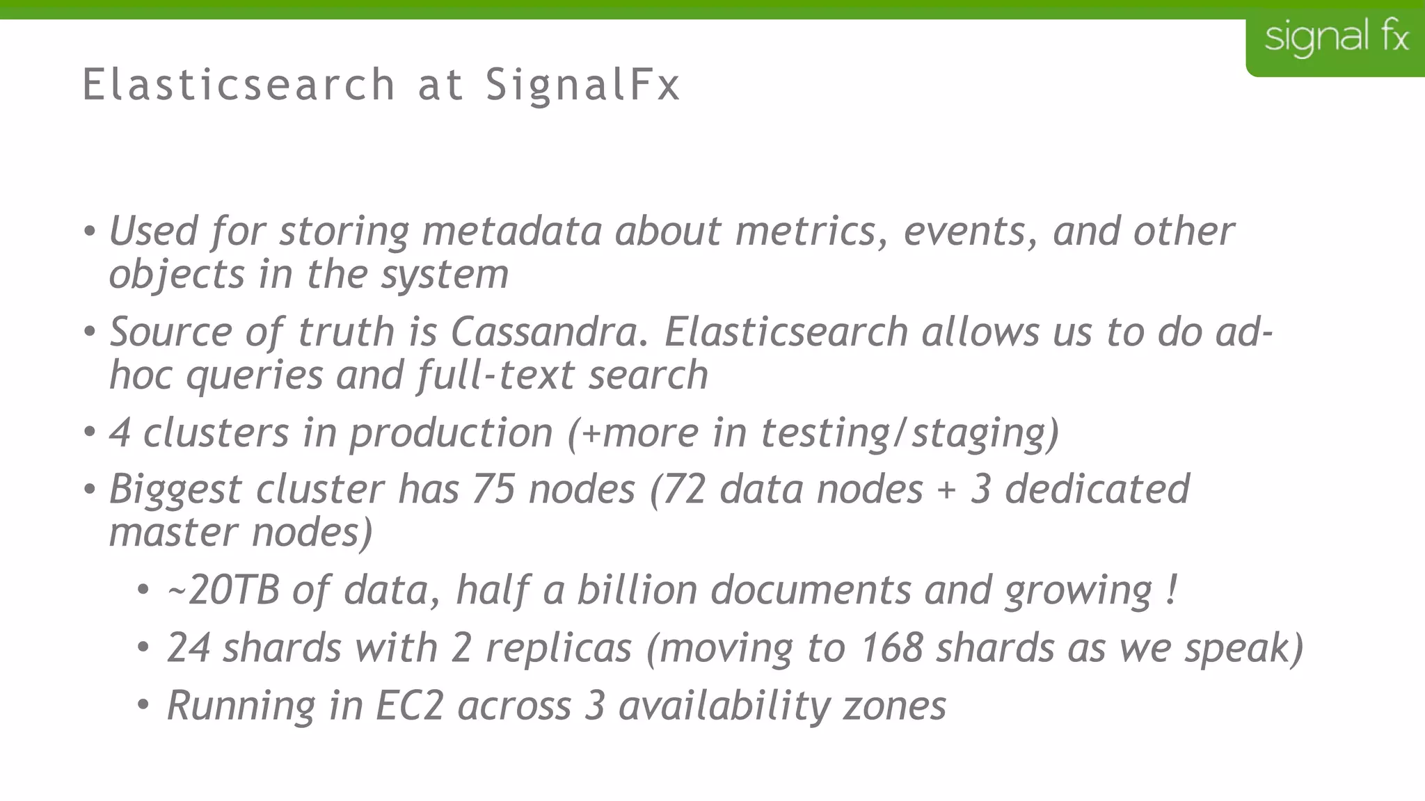 Signalfx Elasticsearch Metrics Monitoring And Alerting Ppt Free