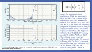 ANALYTIC SIGNAL GENERATION- DIGITAL SIGNAL PROCESSORS AND ARCHITECTURE ...