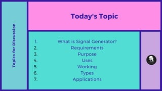 Signal generator basics | PDF