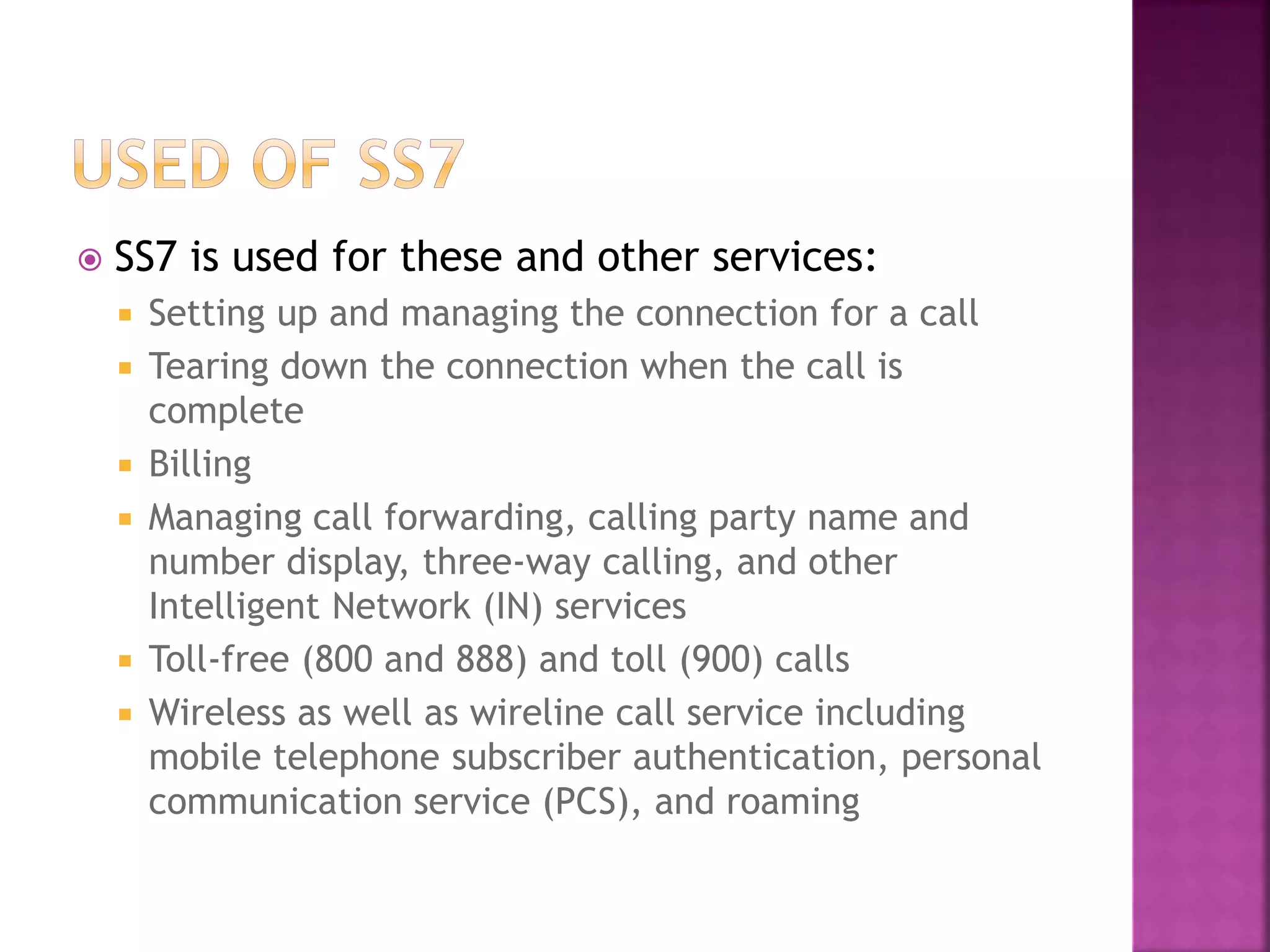 Signaling system 7 (ss7) | PPTX