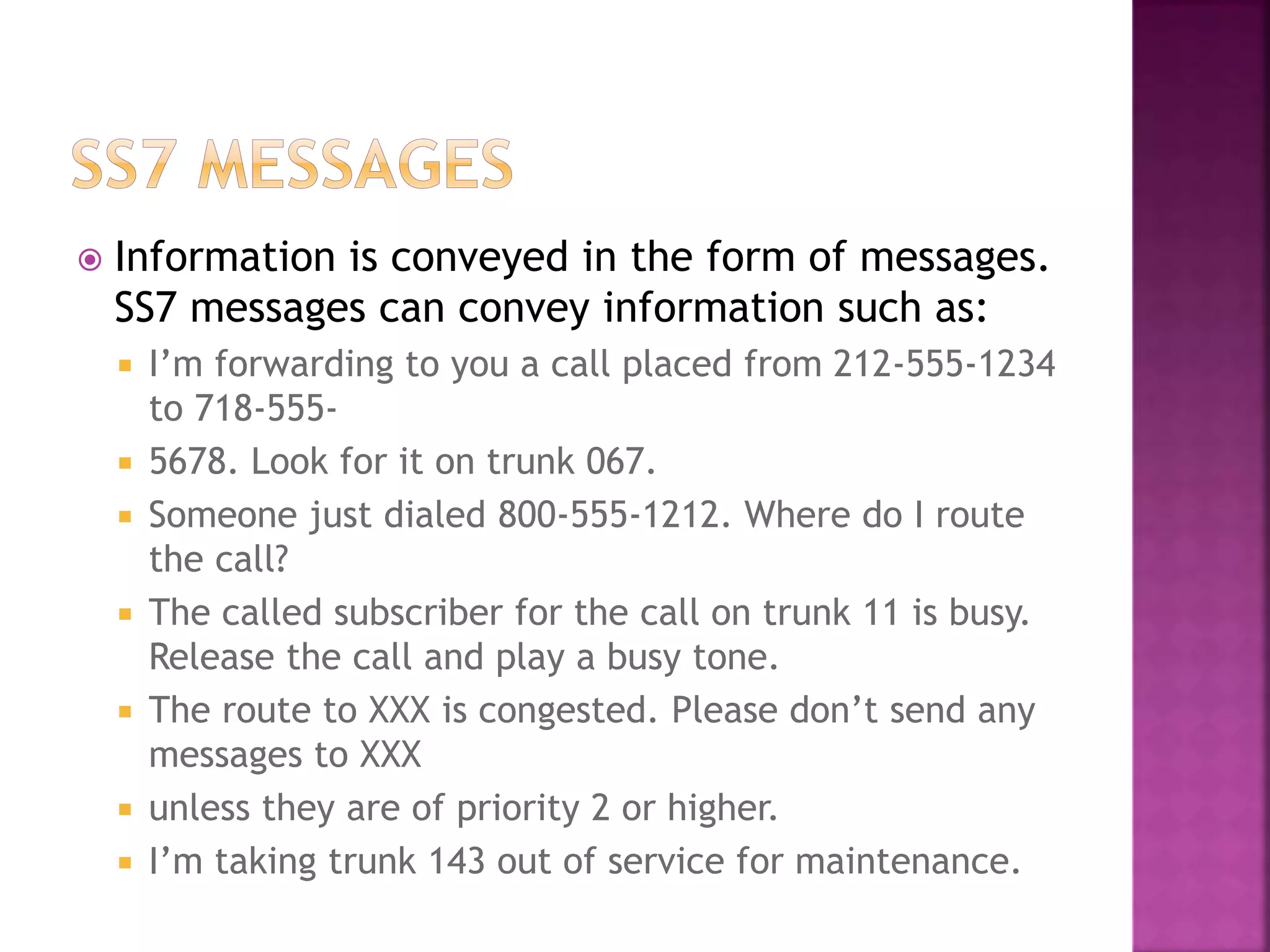 Signaling system 7 (ss7) | PPTX