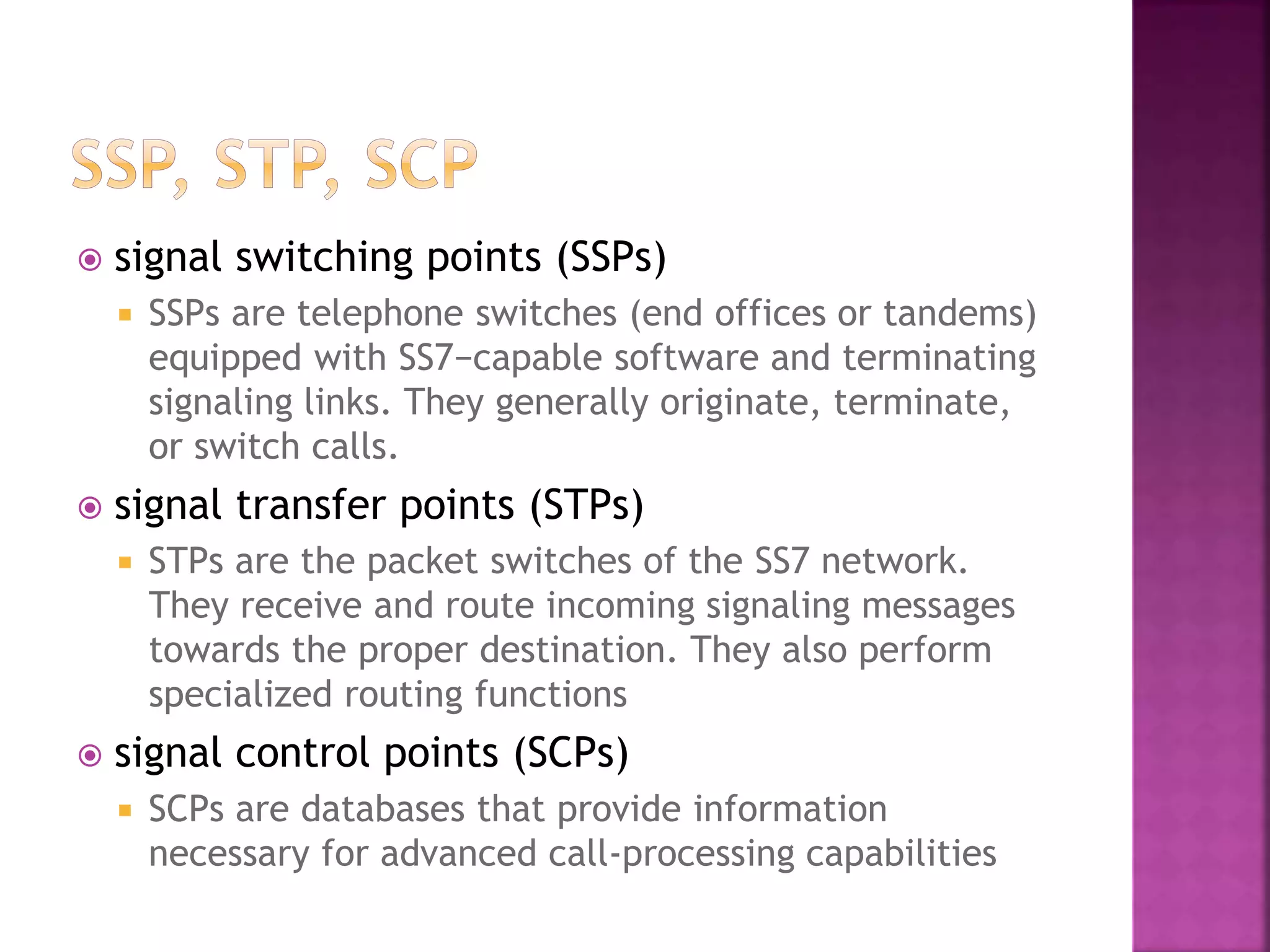 Signaling system 7 (ss7) | PPTX