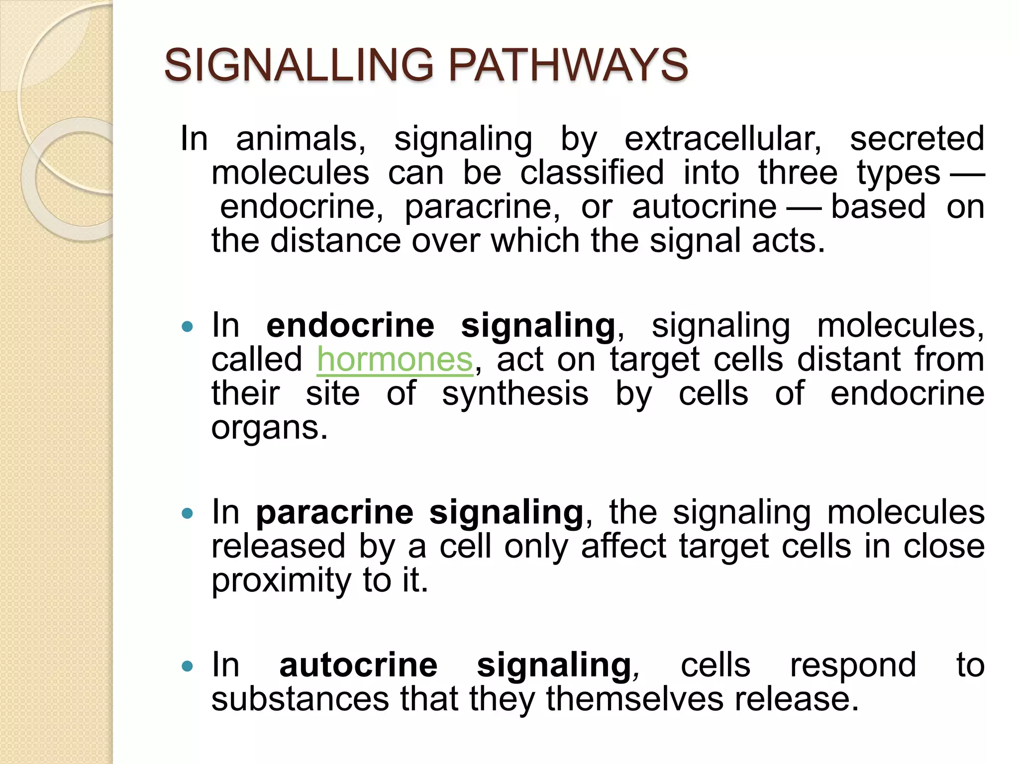 Signaling molecules | PPTX