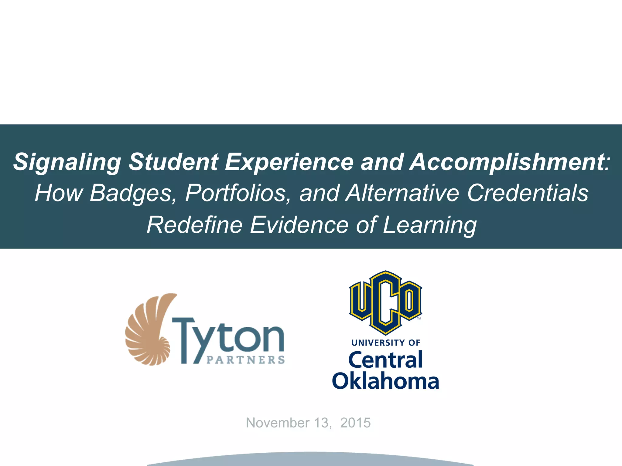 Signaling Student Experience | PPT | Free Download