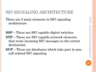 Signaling system 7 (ss7) | PPT