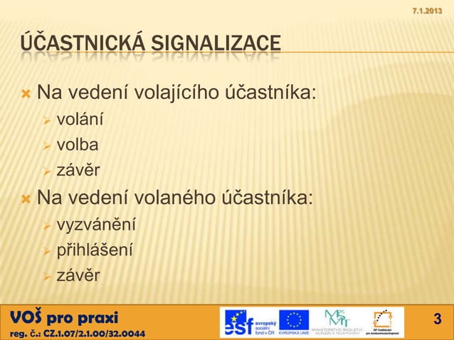 Signalizace | PPTX