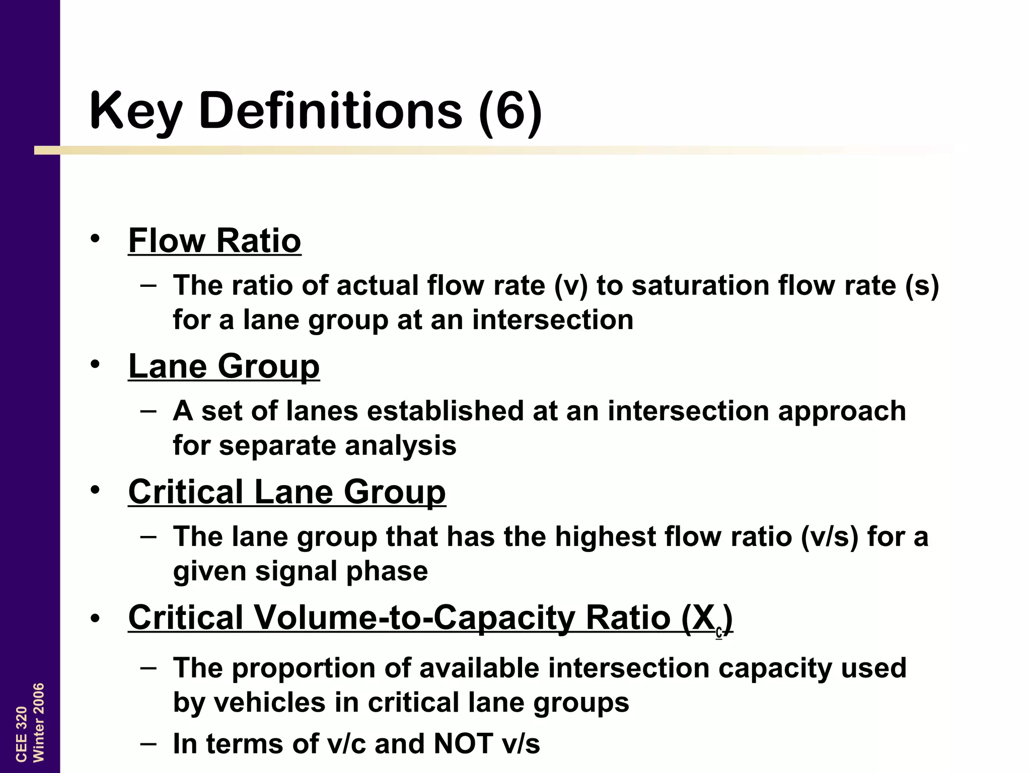 Signalized Intersections (Transportation Engineering) | PPT