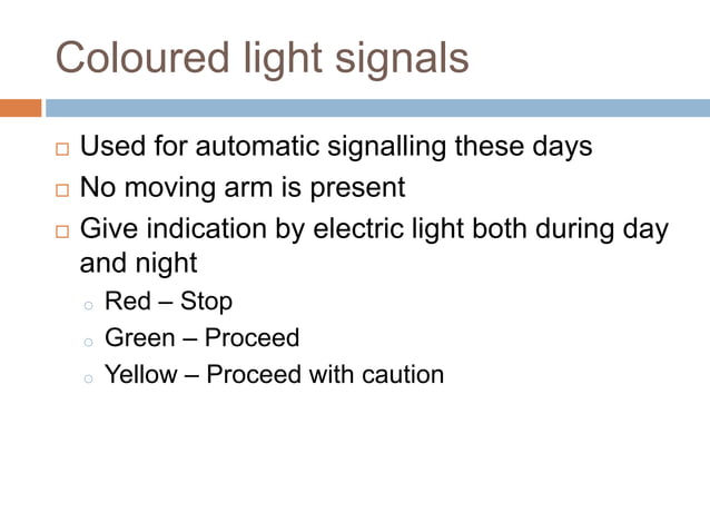 Signalling and Interlocking | PPTX