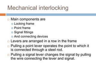 Signalling and Interlocking | PPTX