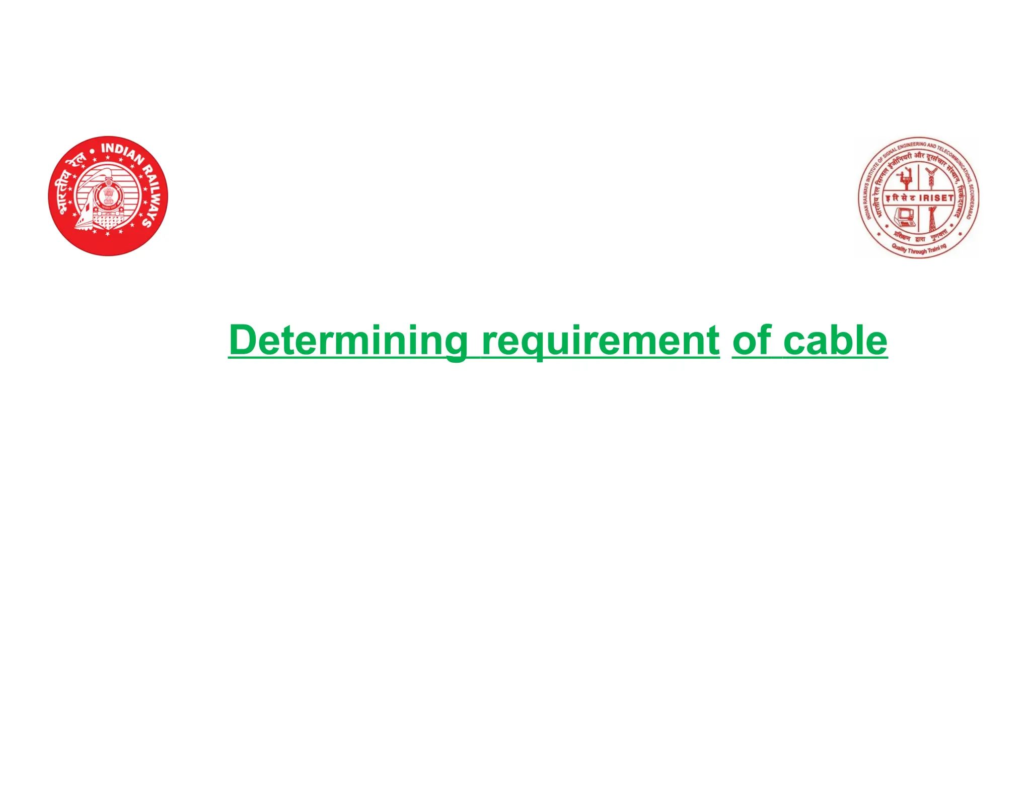 signalling cables laying.pptx for Signalling | PPTX