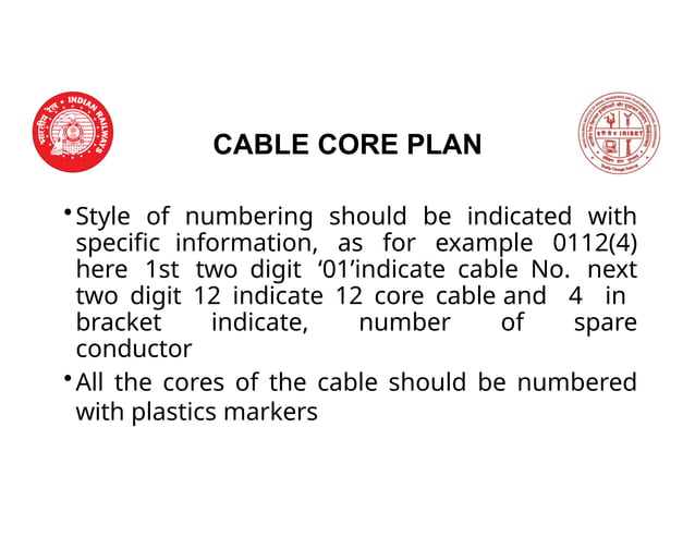 signalling cables laying.pptx for Signalling | PPTX