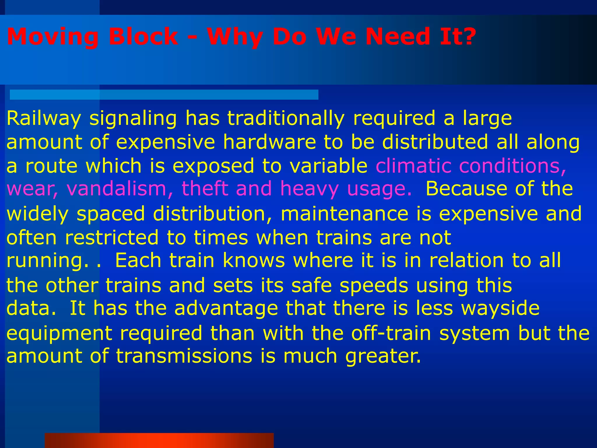 Basics of Metro Railway Signalling system | PPT