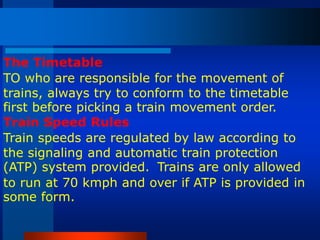 Basics of Metro Railway Signalling system | PPT