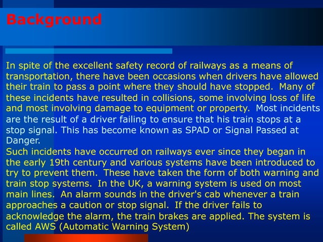 Basics of Metro Railway Signalling system | PPT | Rail Travel | Travel Type