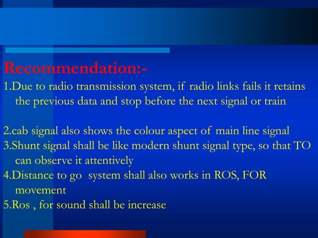 Basics of Metro Railway Signalling system | PPT | Rail Travel | Travel Type