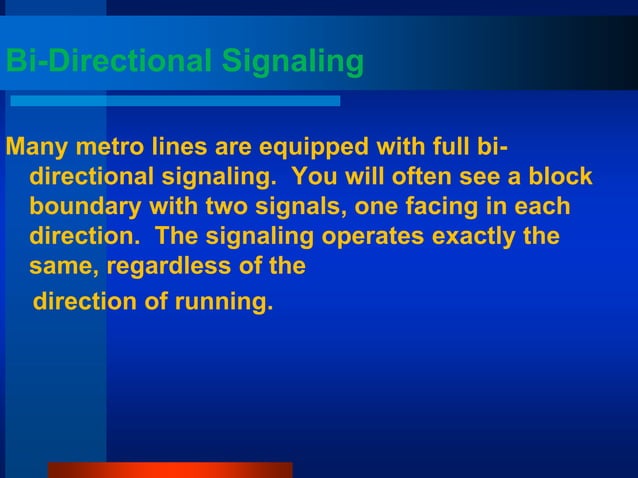 Basics of Metro Railway Signalling system | PPT | Rail Travel | Travel Type