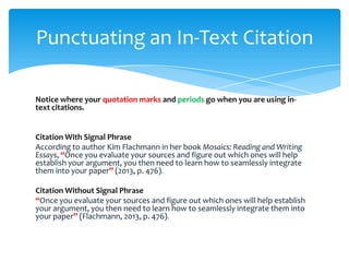 Signal phrases | PPTX