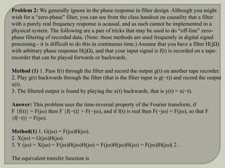 Signal Processing Assignment Help | PPTX