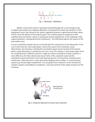 NOISE CANCELATION USING MATLAB | DOCX