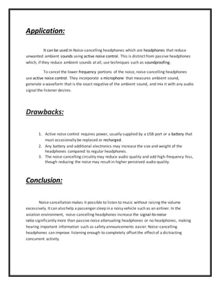 NOISE CANCELATION USING MATLAB | DOCX