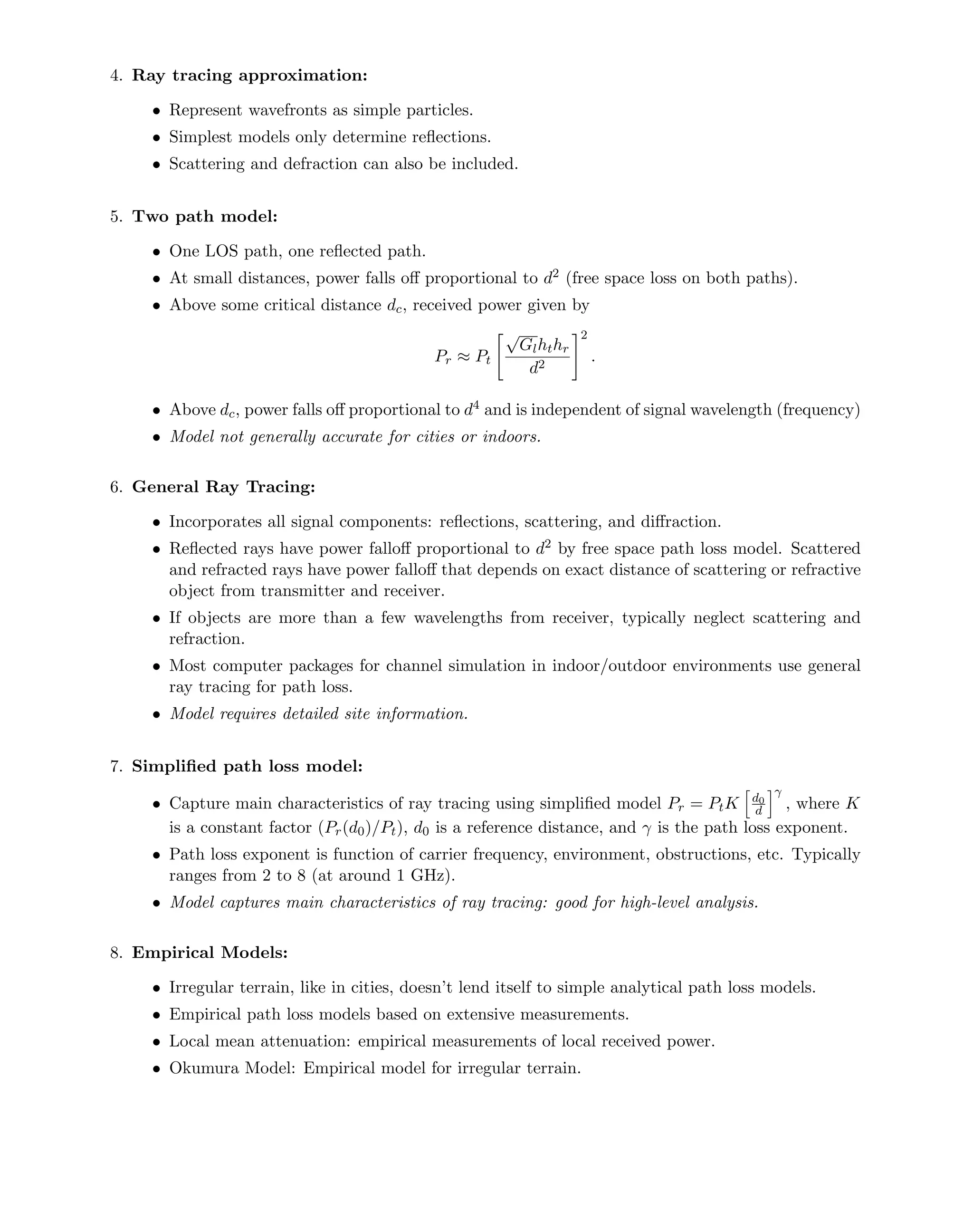 Signal Propagation Path Loss Models Pdf 3 D Graphics Computer Software And Applications