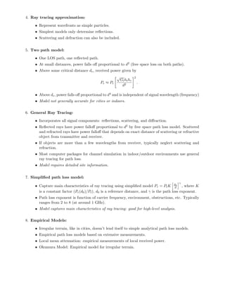 Signal propagation. path loss models | PDF | 3-D Graphics | Computer Software and Applications